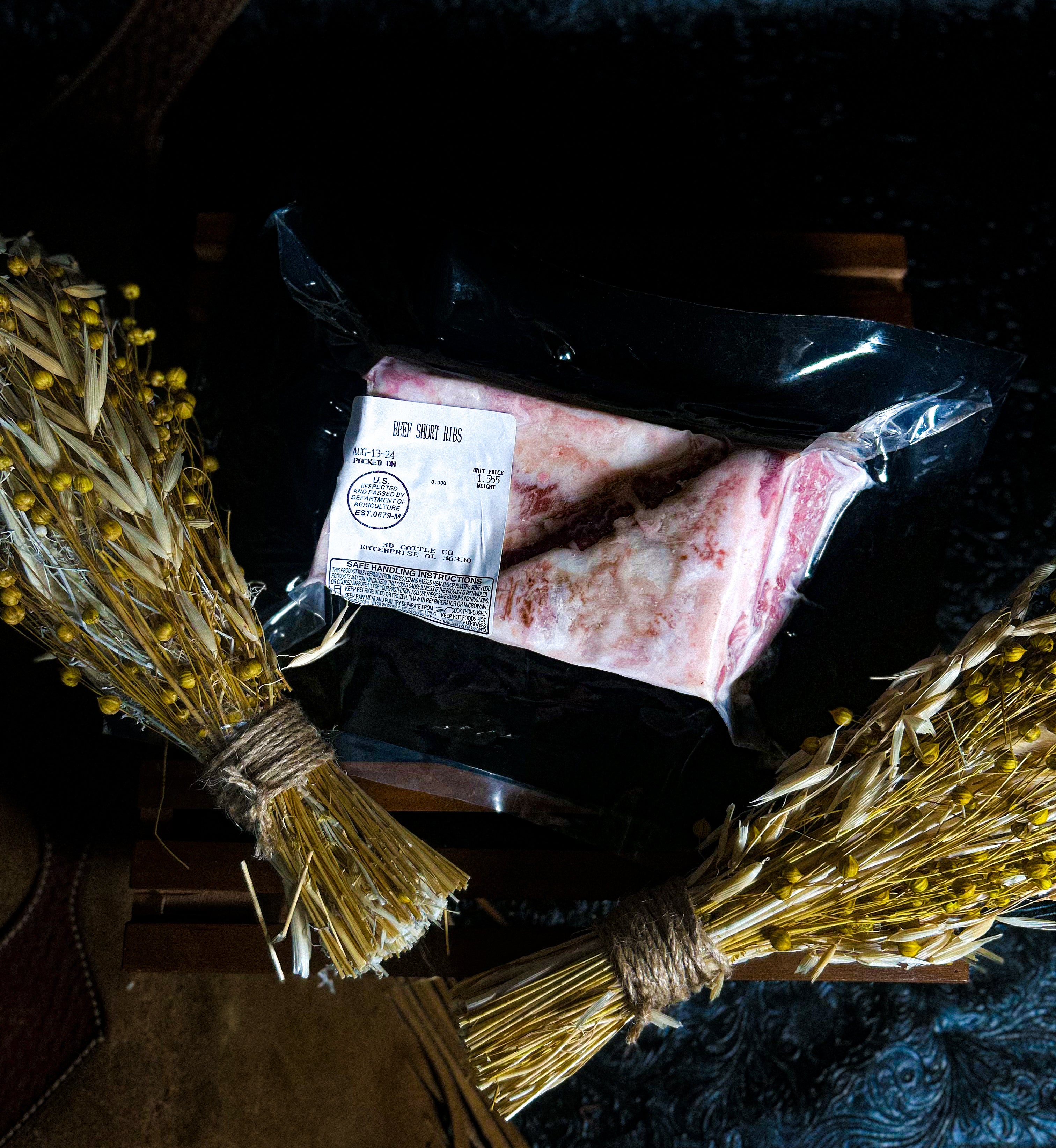 Short Ribs (3x3, 3x6, 10" or Flanken) – 3D Cattle Co. LLC